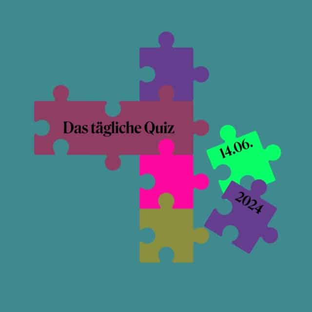 Quiz vom 14. Juni 2024: Falle mit super Allgemeinwissen auf!