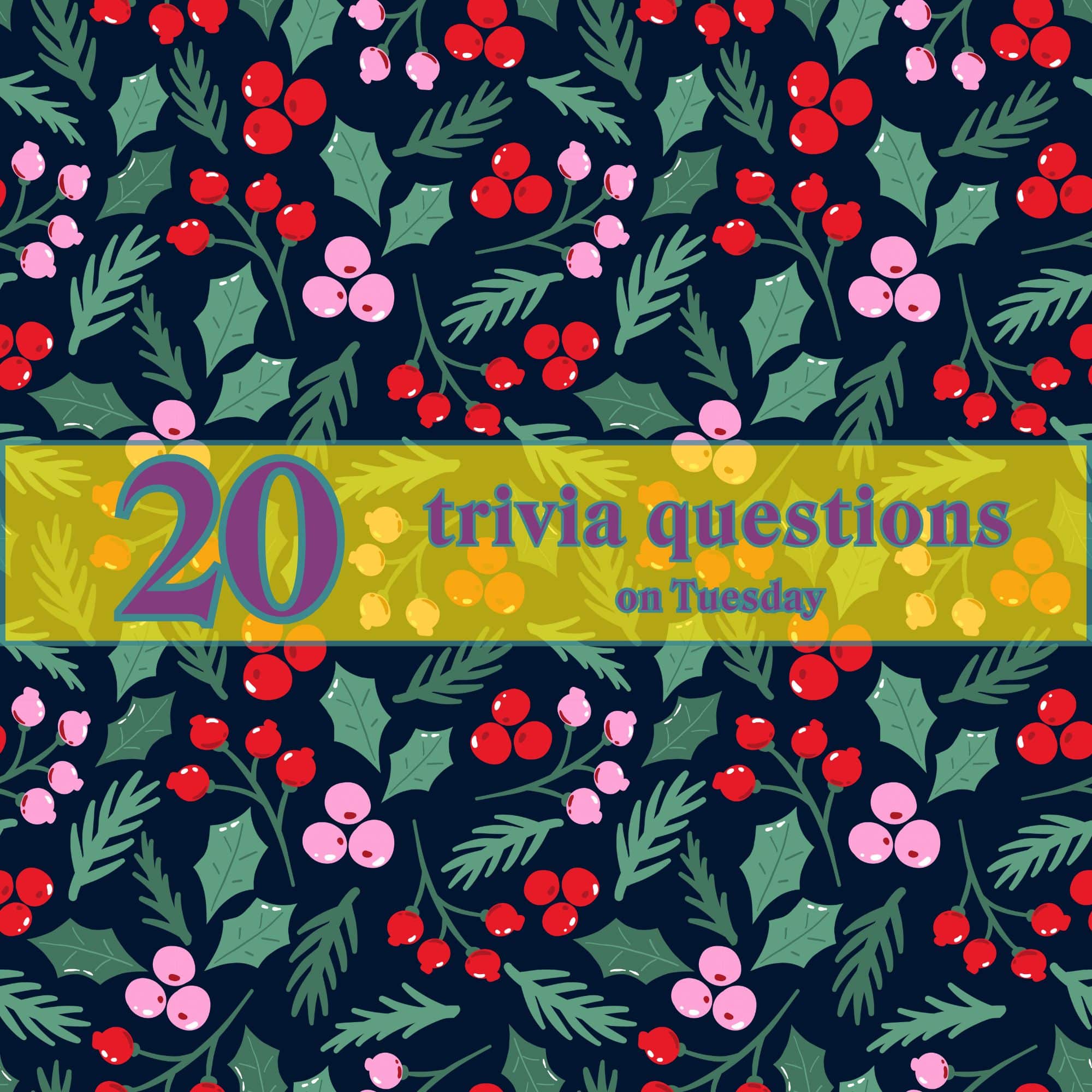 20 trivia questions on Tuesday to relieve your boredom!