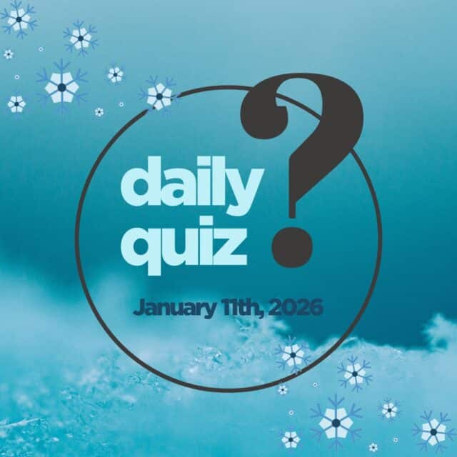 Daily quiz of January 11, 2026: something for everyone