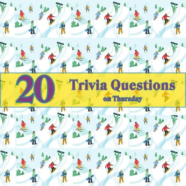 20 trivia questions on Thursday: Are you right with all the answers?